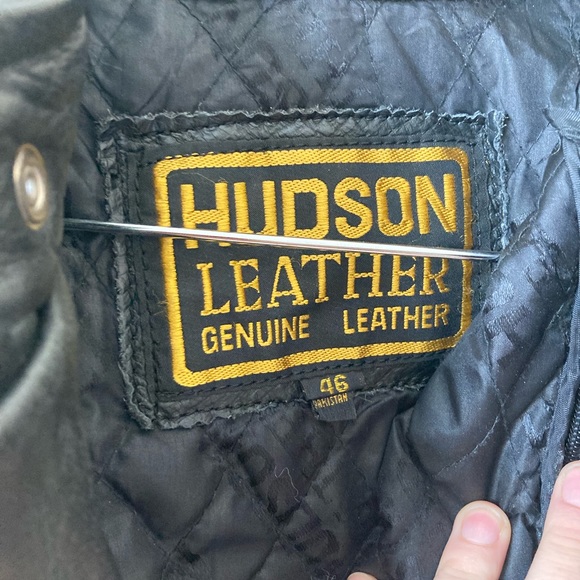 hudson leather | Jackets & Coats | Vintage Hudson Leather Motorcycle ...